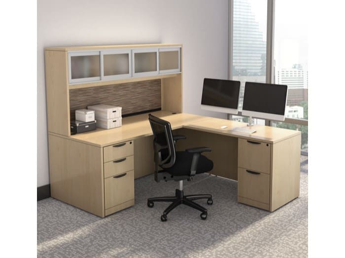 L Shape Desk - Typical OS127 | Capital Choice Office Furniture
